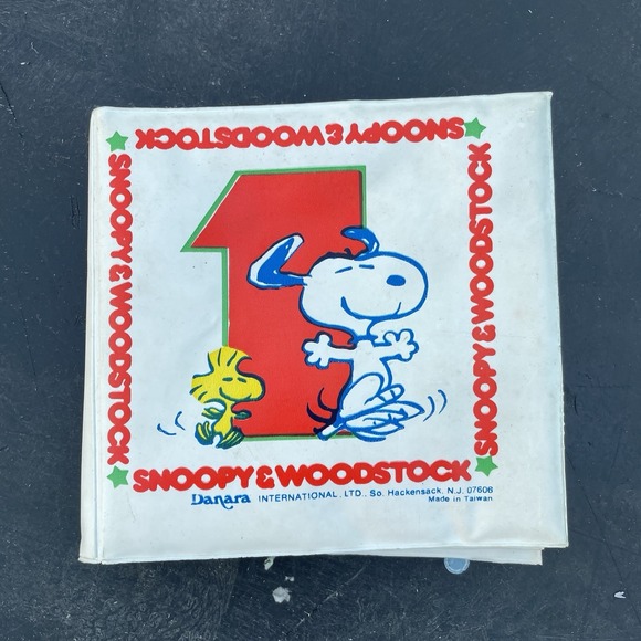 Toys | Vintage 1965 Danara Baby Snoopy And Woodstock Numbers Vinyl Bath ...